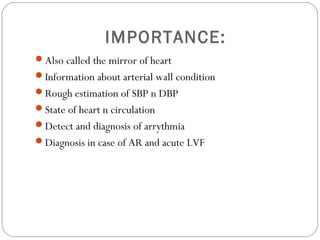 The arterial pulse | PPT