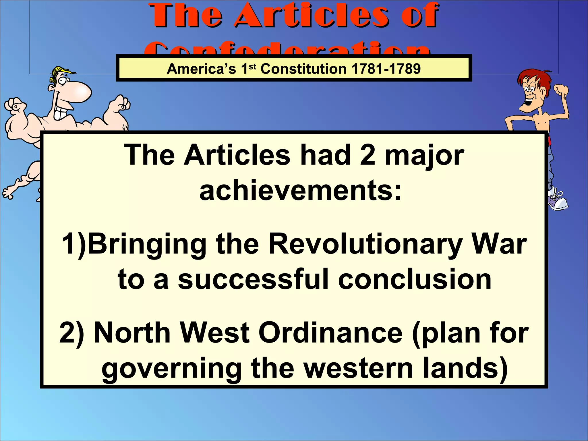 The articlesofconfederation | PPT
