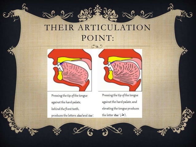 The articulation points of the arabic alphabet part3 | PPTX