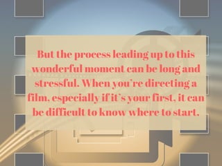 5 Film Directing Tips For Beginners | PDF | Screenwriting | Content ...