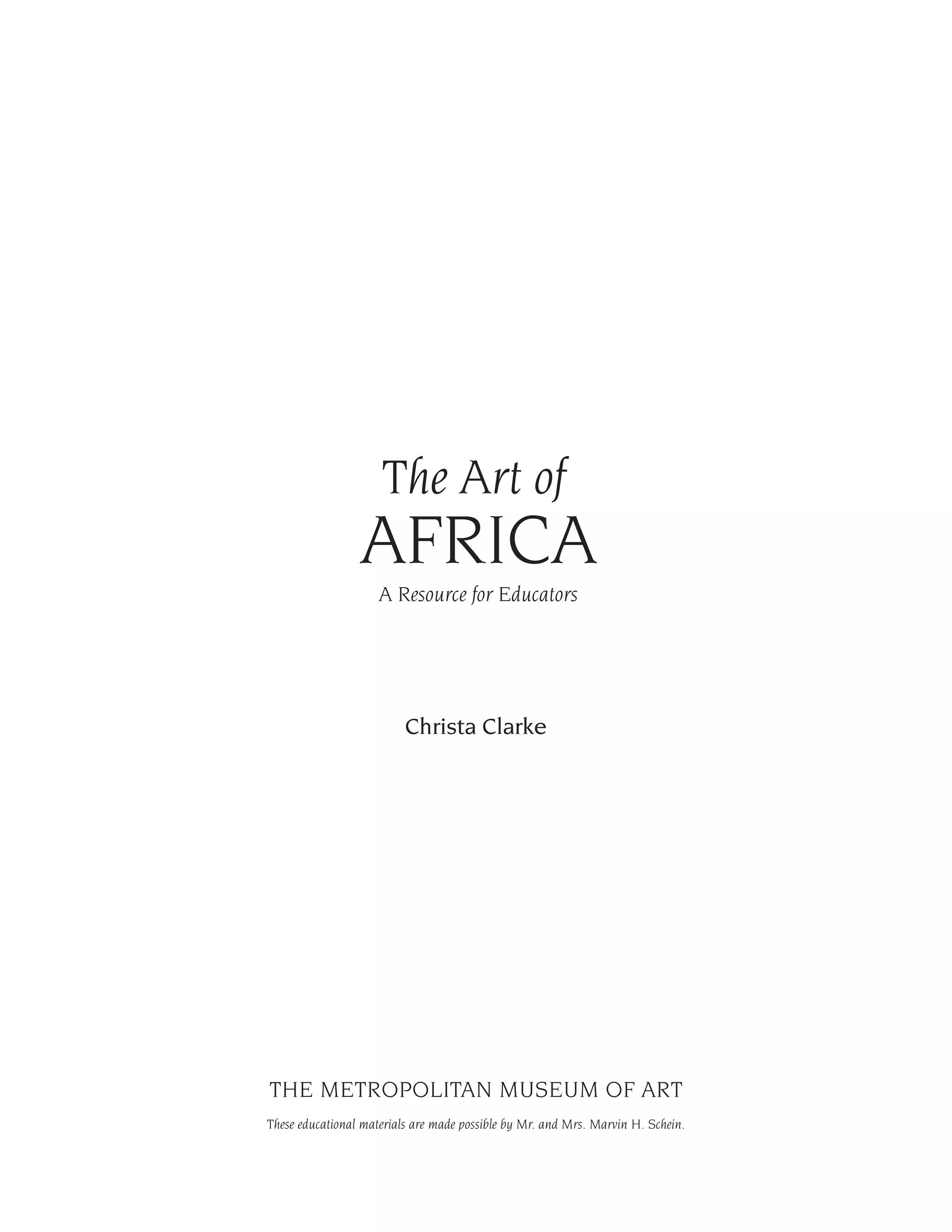 The art of_africa_a_resource_for_educators | PDF
