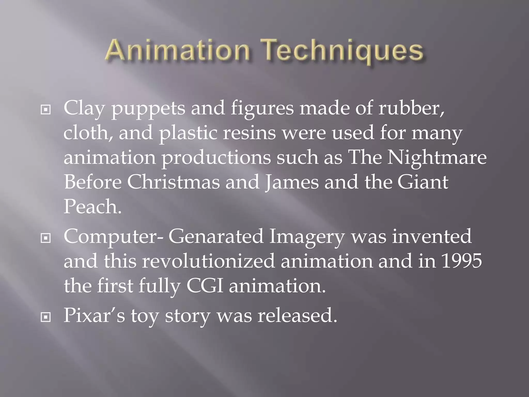 The Art of Animation | PPTX