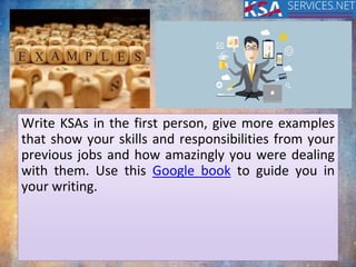 The Art of Answering KSA Questions | PPT