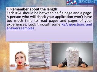 The Art of Answering KSA Questions | PPT