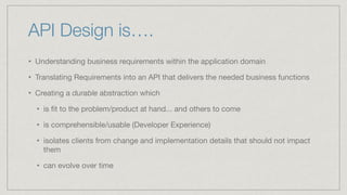 The Art of API Design, by David Biesack at Apiture | PDF | Web Development | Internet