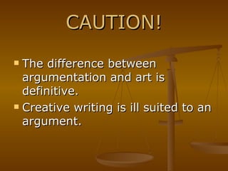The Art of Argument 1 | PPT
