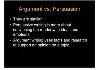 The Art Of Argument Writing | PDF