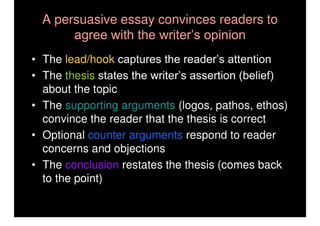 The Art Of Argument Writing | PDF