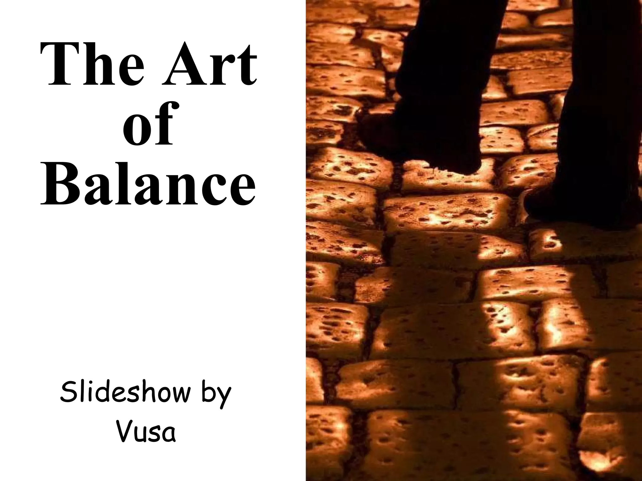 The Art Of Balance | PPS