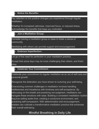 The Art of Breathing Meditation_ A Simple Guide to Inner Peace and ...