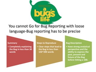 The art of Bugging | PPT