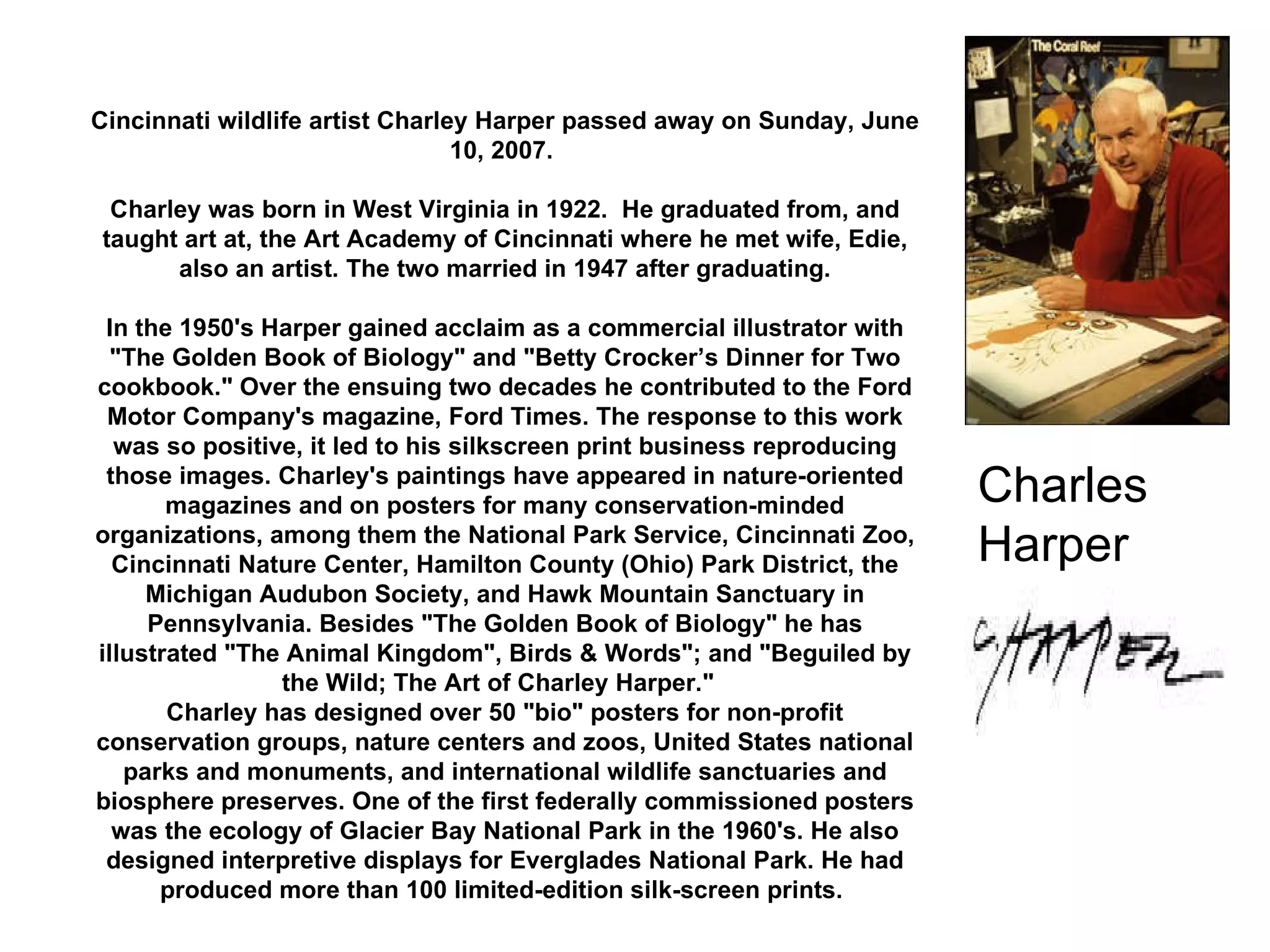 The art of charley harper | PPT