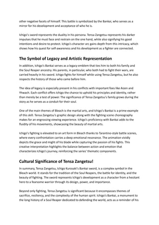 The Art of Combat Ichigo Bankai Sword and Its Significance.pdf