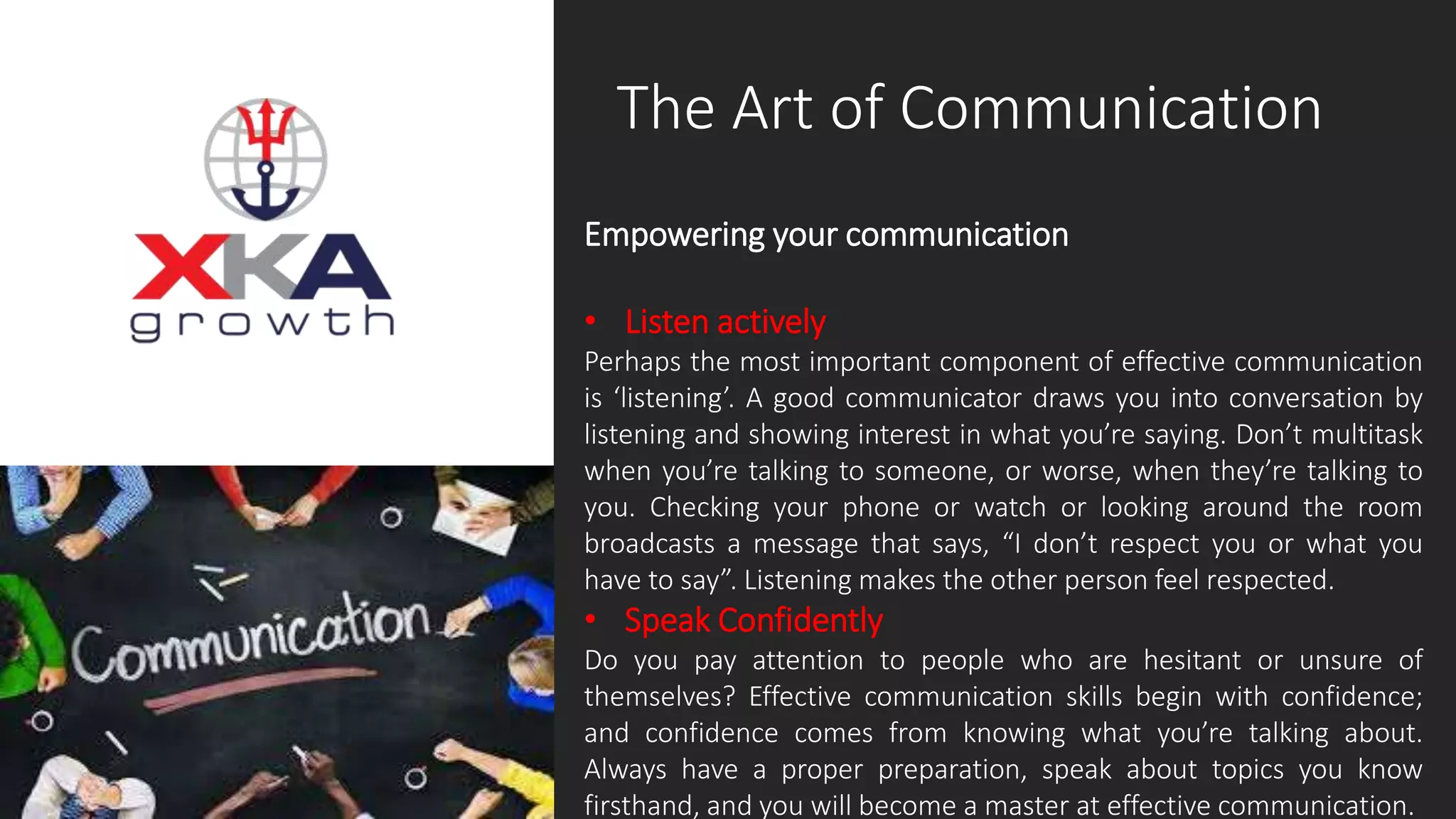 The art of communication | PPTX