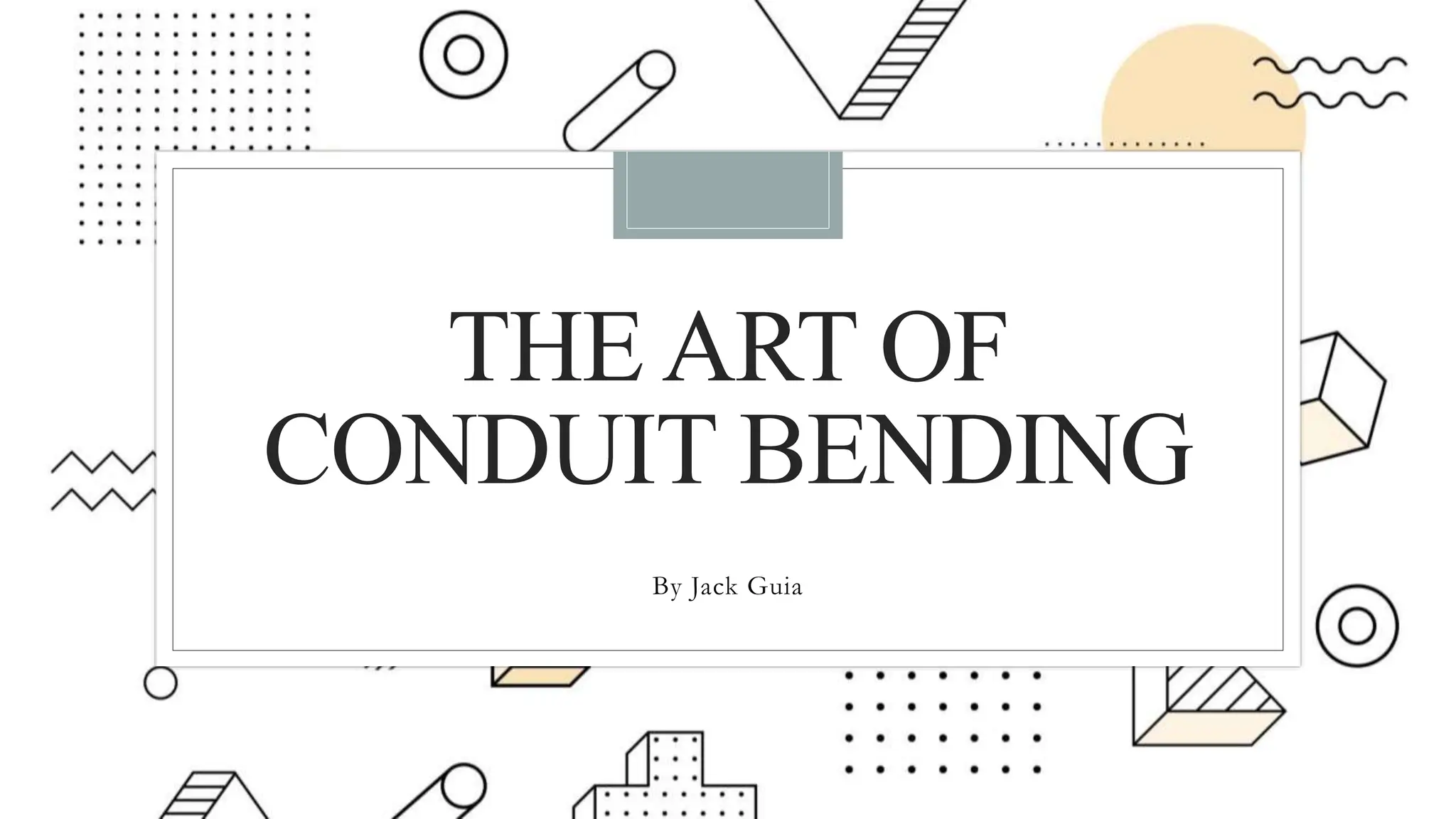 The Art of Conduit Bending - Physics and Trigonometry Principles ...