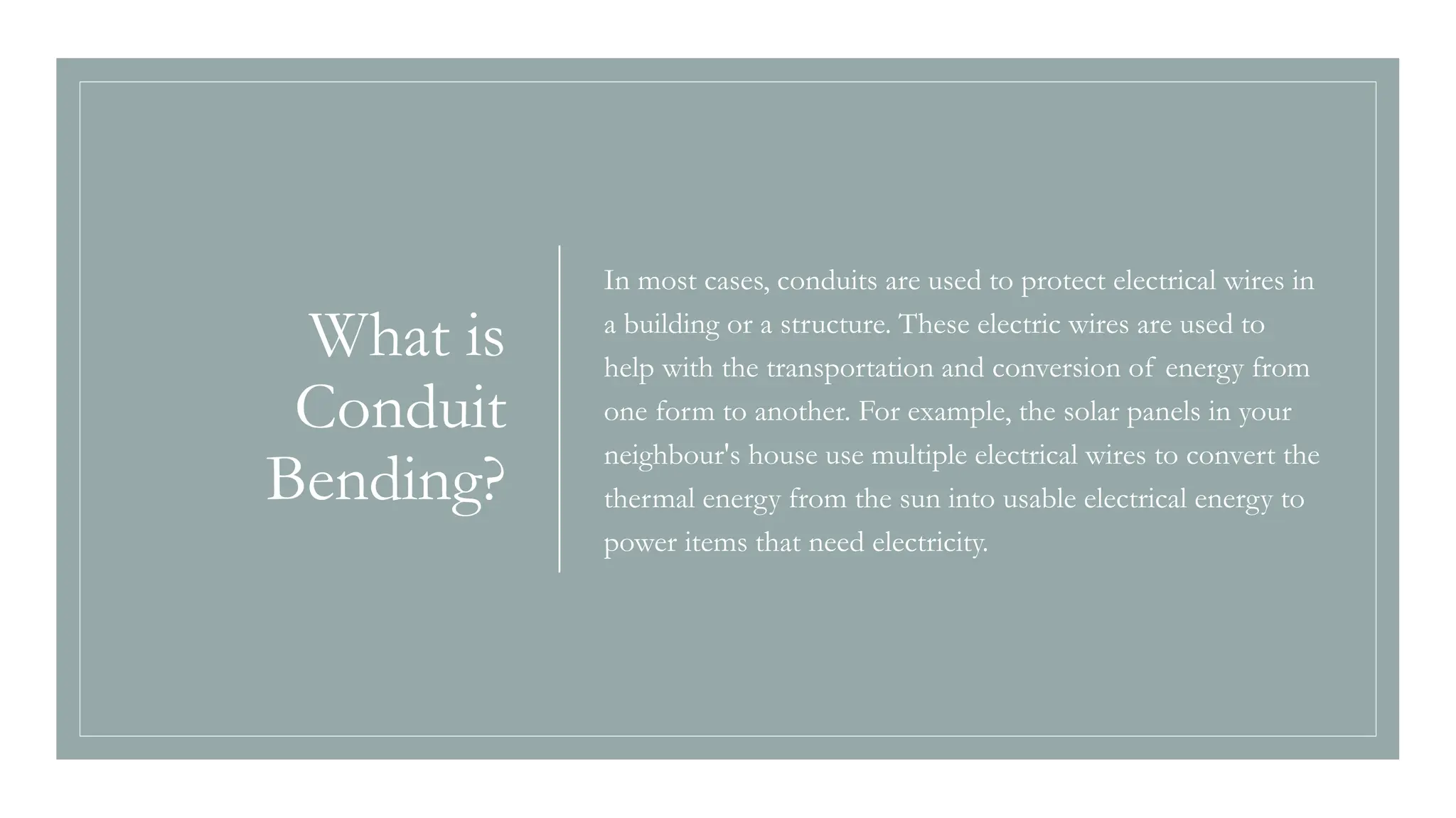 The Art of Conduit Bending - Physics and Trigonometry Principles ...