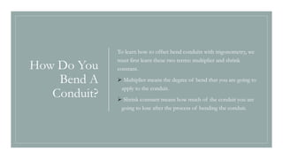 The Art of Conduit Bending - Physics and Trigonometry Principles ...