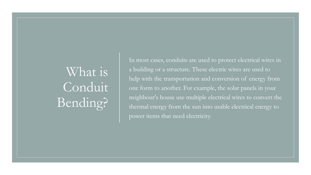 The Art of Conduit Bending - Physics and Trigonometry Principles ...