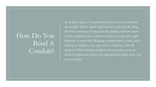 The Art of Conduit Bending - Physics and Trigonometry Principles ...