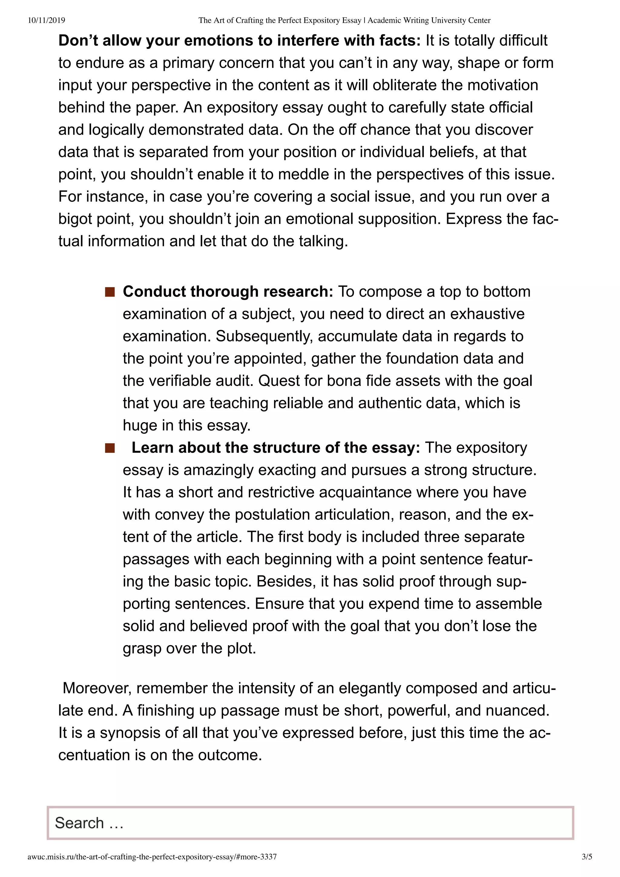The art of crafting the perfect expository essay | PDF