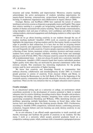 journal3#The art of creative teaching implications for higher education ...