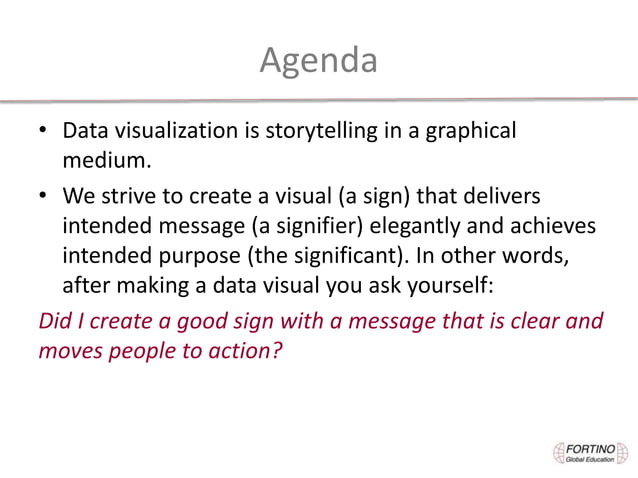 The art of data visualization slideset | PPT
