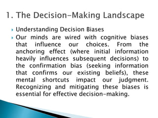 The Art of Decision-Making: Navigating Complexity and Uncertainty | PPTX