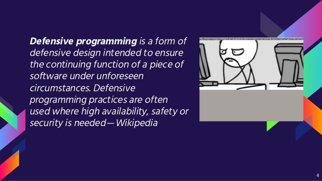 The Art Of Defensive Programming By Ipan Ardian