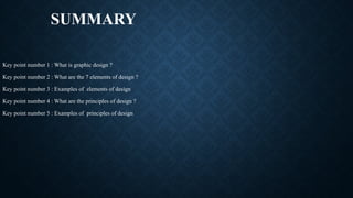 The art of graphic design with element and principles | PPTX