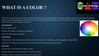 The art of graphic design with element and principles | PPT