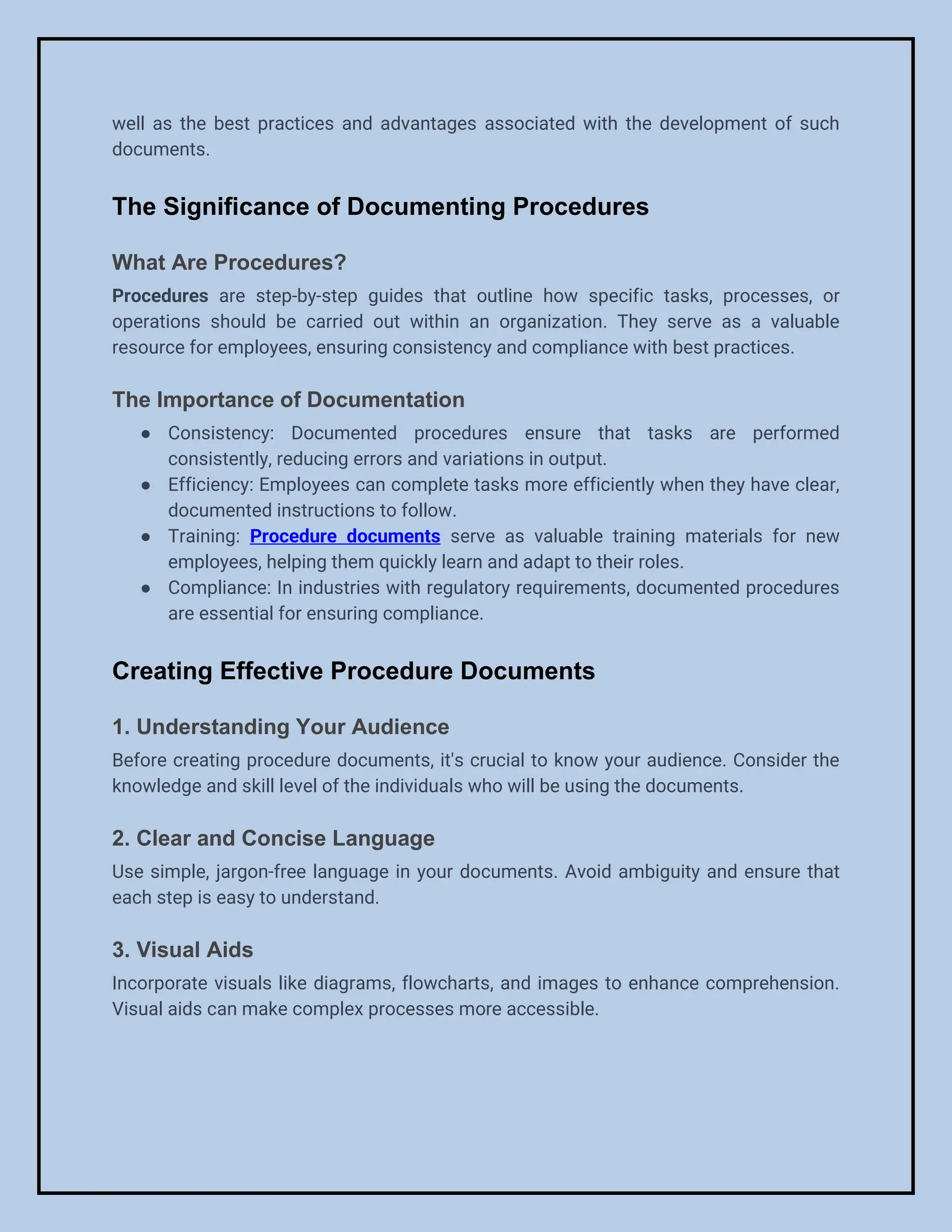 The Art of Documenting Procedures_A Comprehensive Guide | PDF