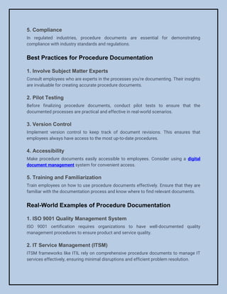 The Art of Documenting Procedures_A Comprehensive Guide | PDF