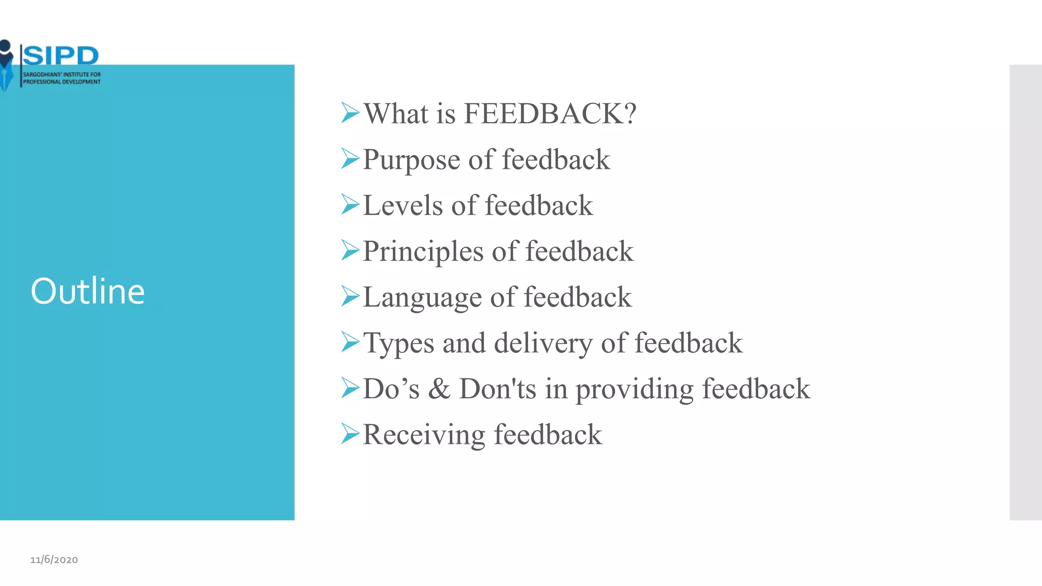 The art of effective feedback | PPTX