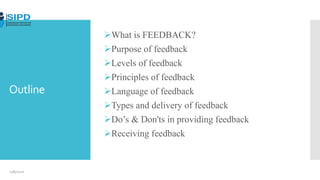 The art of effective feedback | PPTX