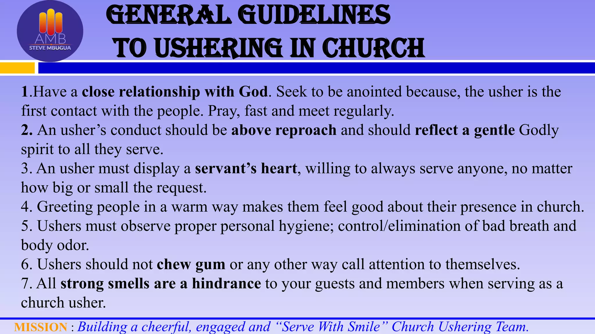USHER 101 | PDF