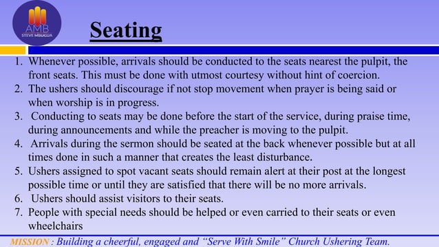 USHER 101 | PDF | Christianity | Religion & Spirituality