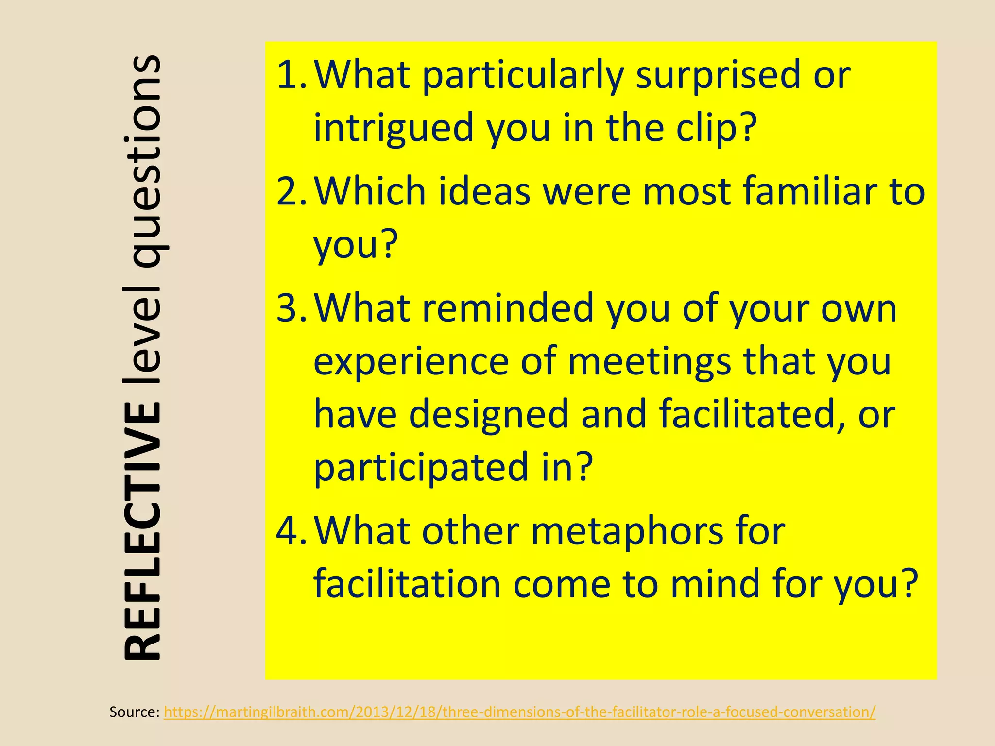 The Focused Conversation Method - ORID | PPTX