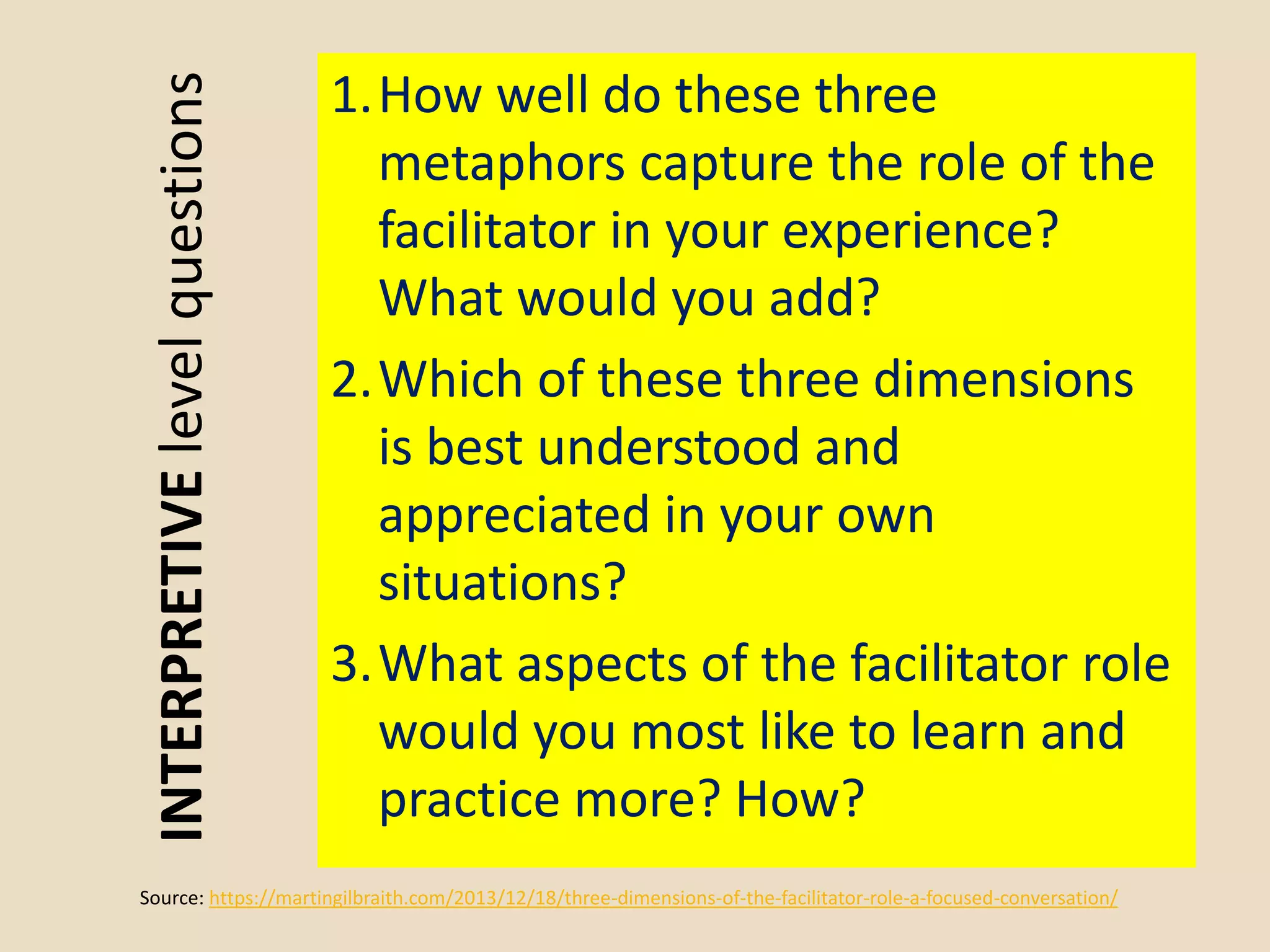 The Focused Conversation Method - ORID | PPTX