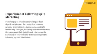 The Art of Following-up Strategies to Turn Leads into Customers.pdf