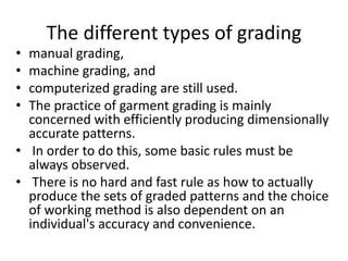 The art of garment pattern grading | PPTX