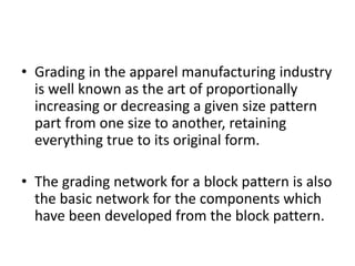 The art of garment pattern grading | PPTX