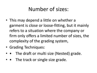 The art of garment pattern grading | PPTX