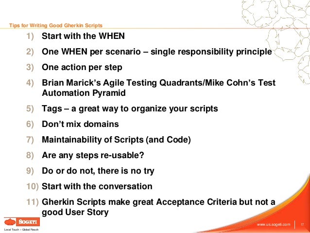 The Art of Gherkin Scripting - Matt Eakin