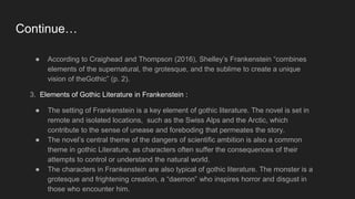 The Art Of Gothic literature-- An Analysis of Mary Shelley's ...