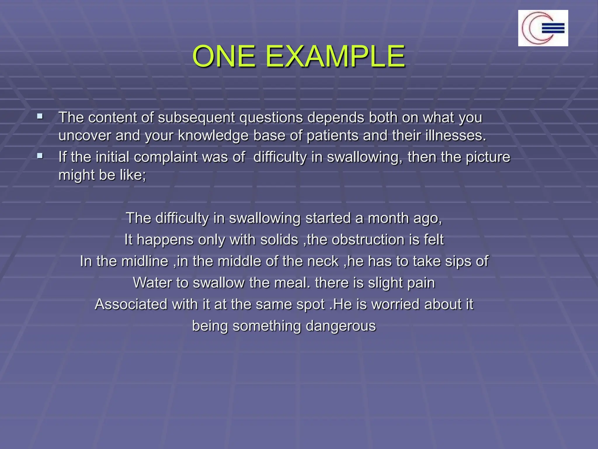 THE ART OF HISTORY TAKING ENT Detailed Explanation.ppt