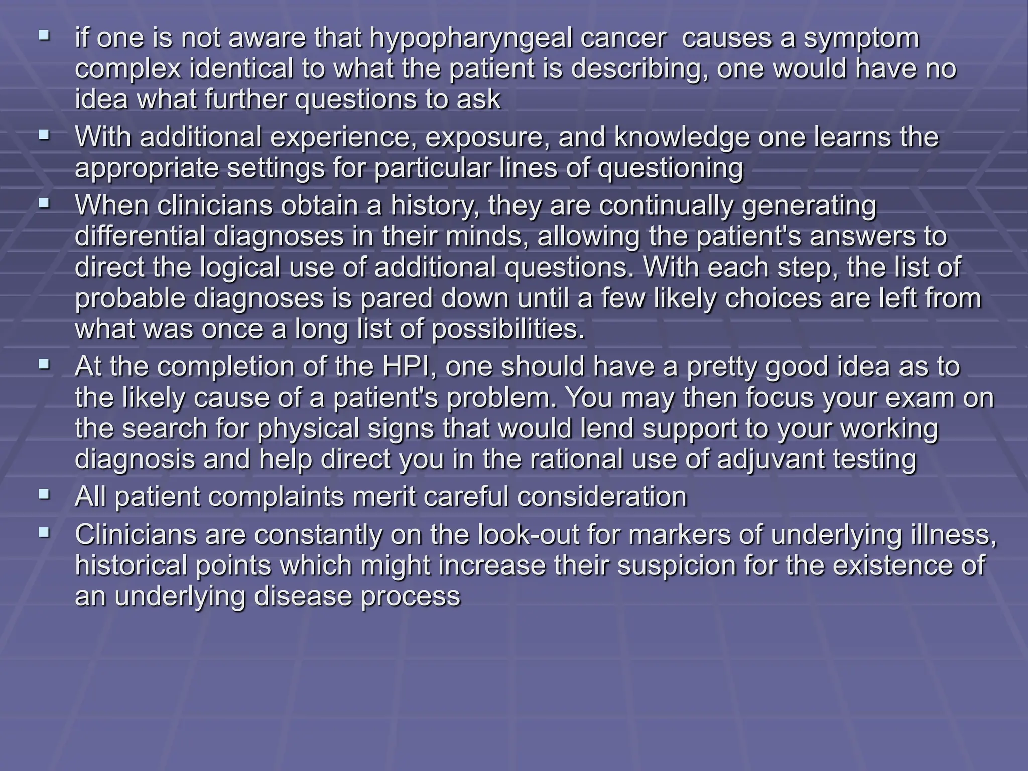 THE ART OF HISTORY TAKING ENT Detailed Explanation.ppt