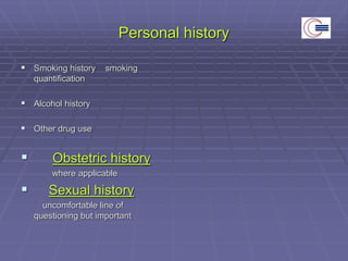 THE ART OF HISTORY TAKING ENT Detailed Explanation.ppt