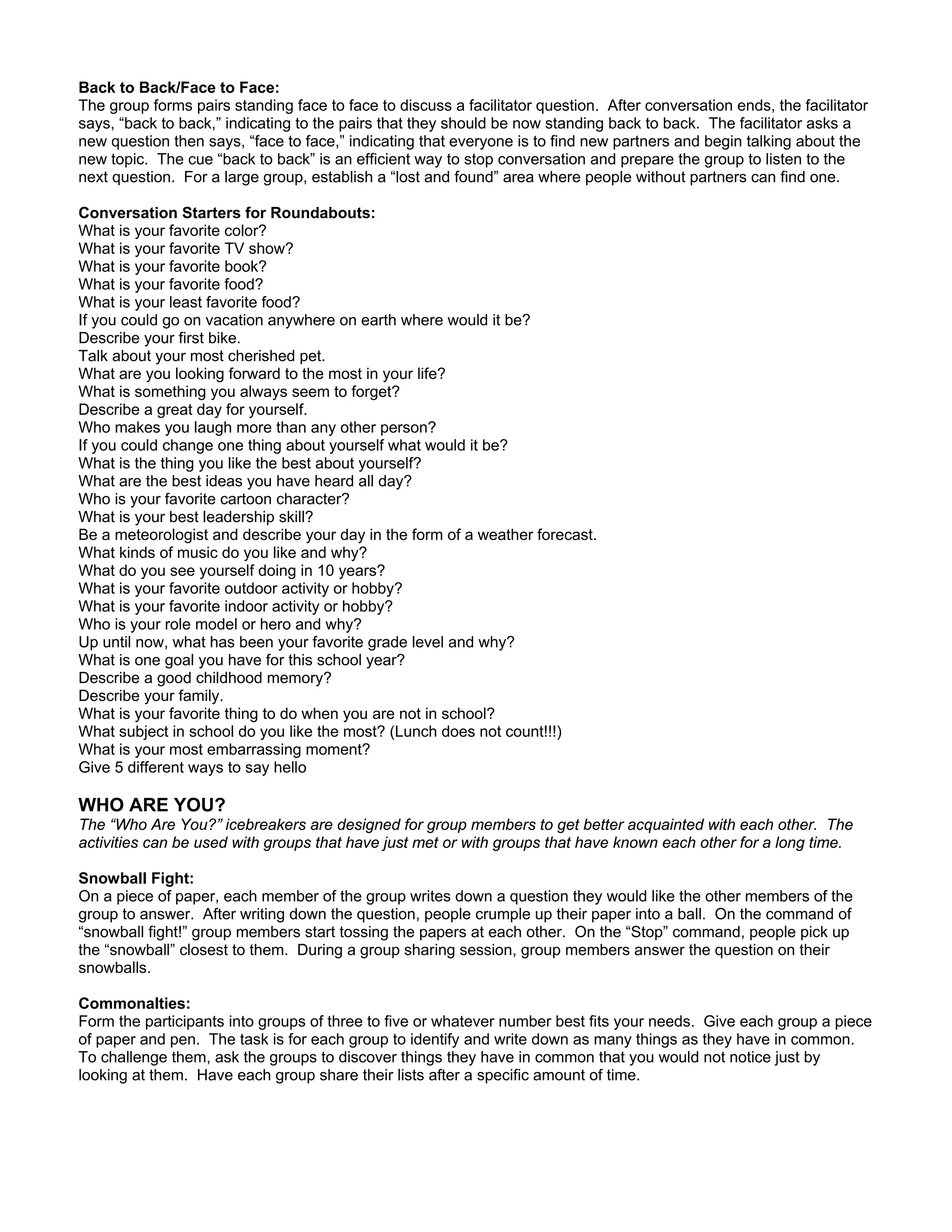 The art of icebreakers | PDF