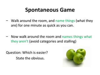 The art of Improvisation | PPT