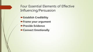 The Art of Influencing | PPTX